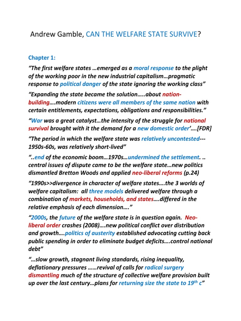 Andrew Gamble Welfare | PDF | Welfare State | Taxes