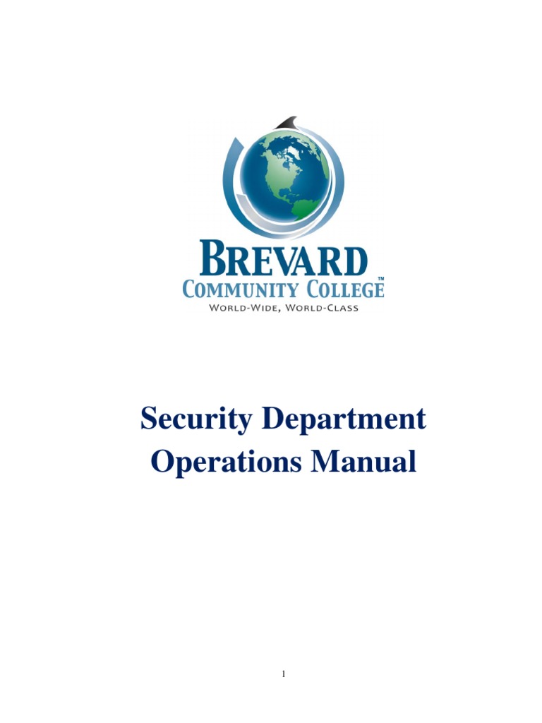 Campus Security Operations Manual | PDF | Security Guard | Emergency ...