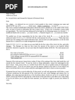 Sample Notice of Dishonor | PDF