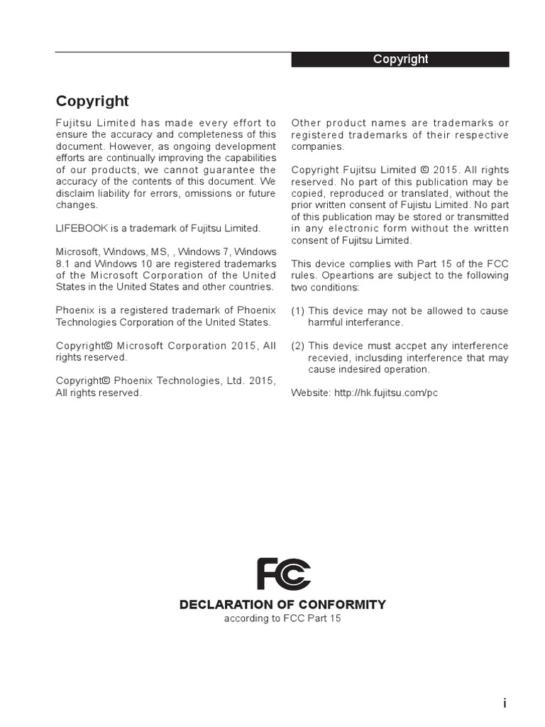 Fujitsu Lifebook Ah556 User Manual en | PDF | Laptop | Usb