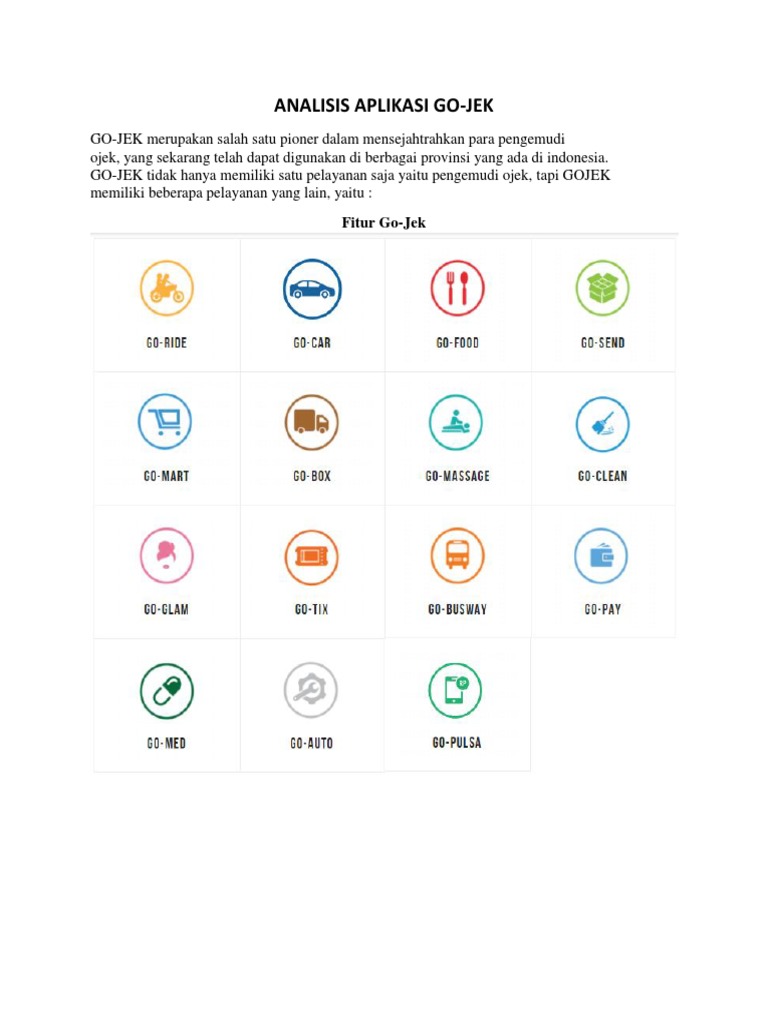 Use Case Diagram Go-Jek | PDF