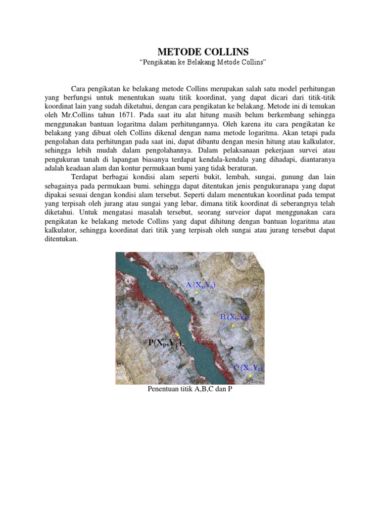 Metode Collins untuk Survei Tanah | PDF