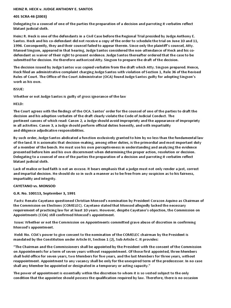 Compilation of Case Digests On Legal Ethics | PDF | Lawyer | Pleading