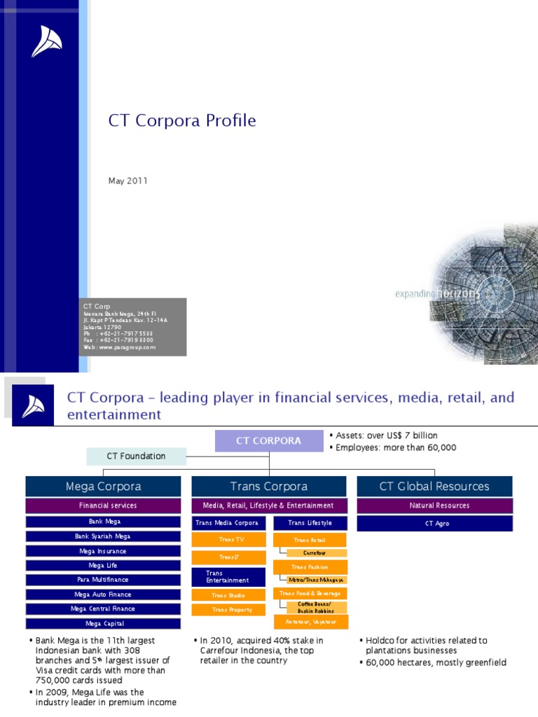 CT Corp Overview | PDF | Retail | Indonesia