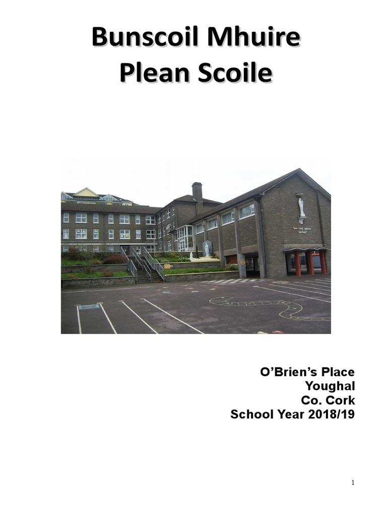 Plean Scoile Bunscoil Update Jan 19 | PDF | Standardized Tests | Schools