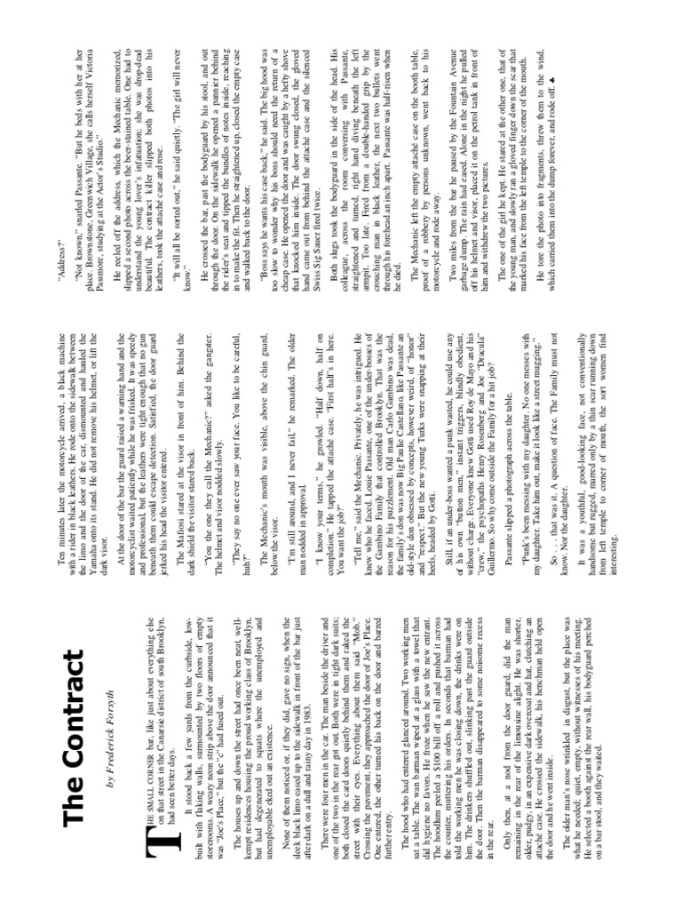 The Contract | PDF | Leisure