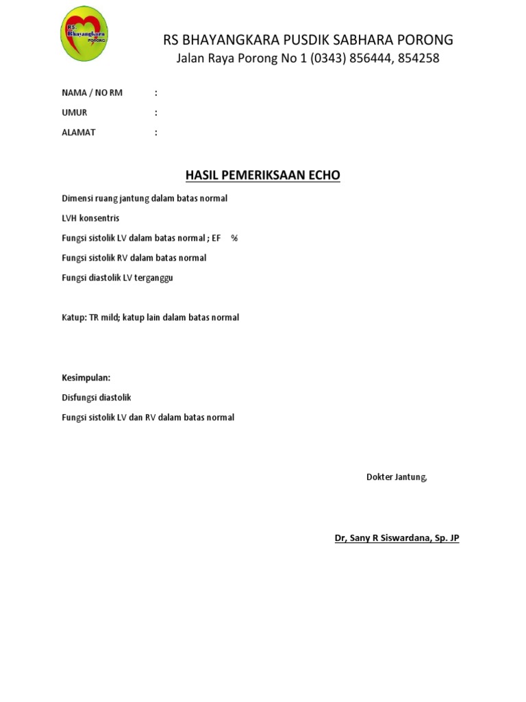 Master Hasil Echo | PDF