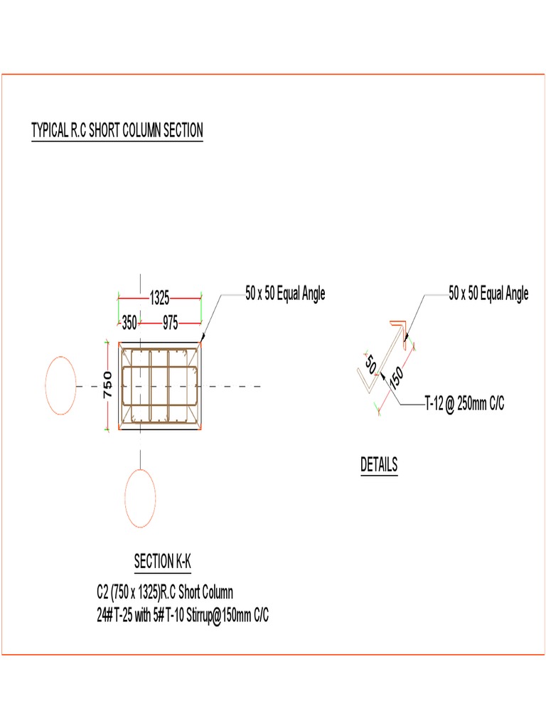 Typical RC Short Column Details | PDF