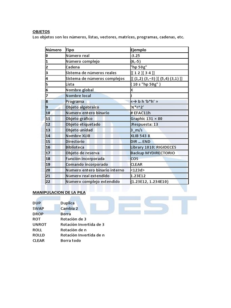 Manual de Programacion Calculadora HP | PDF | Matriz (Matemáticas ...