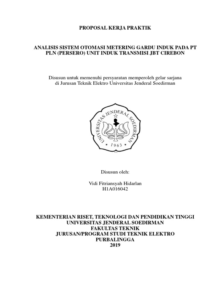 Proposal KP PT PLN Cirebon | PDF | Sains & Matematika | Komputer
