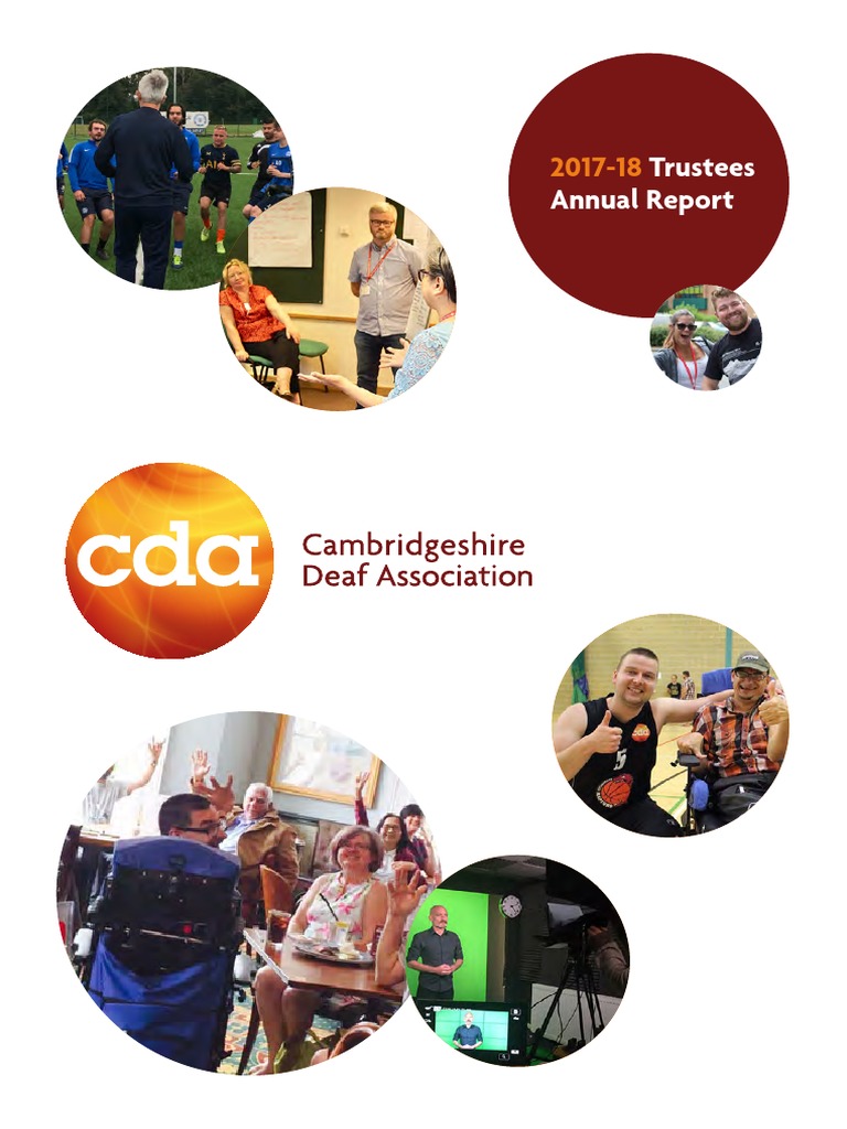 CDA Annual Report 2017-18 | PDF | Fundraising | Hearing Loss