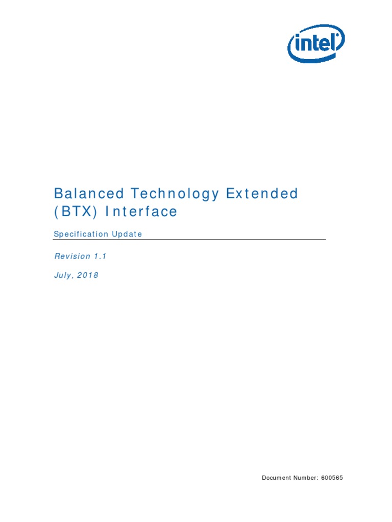 BTX Specification Update Rev1p1 | PDF | Power Supply | Electrical Connector