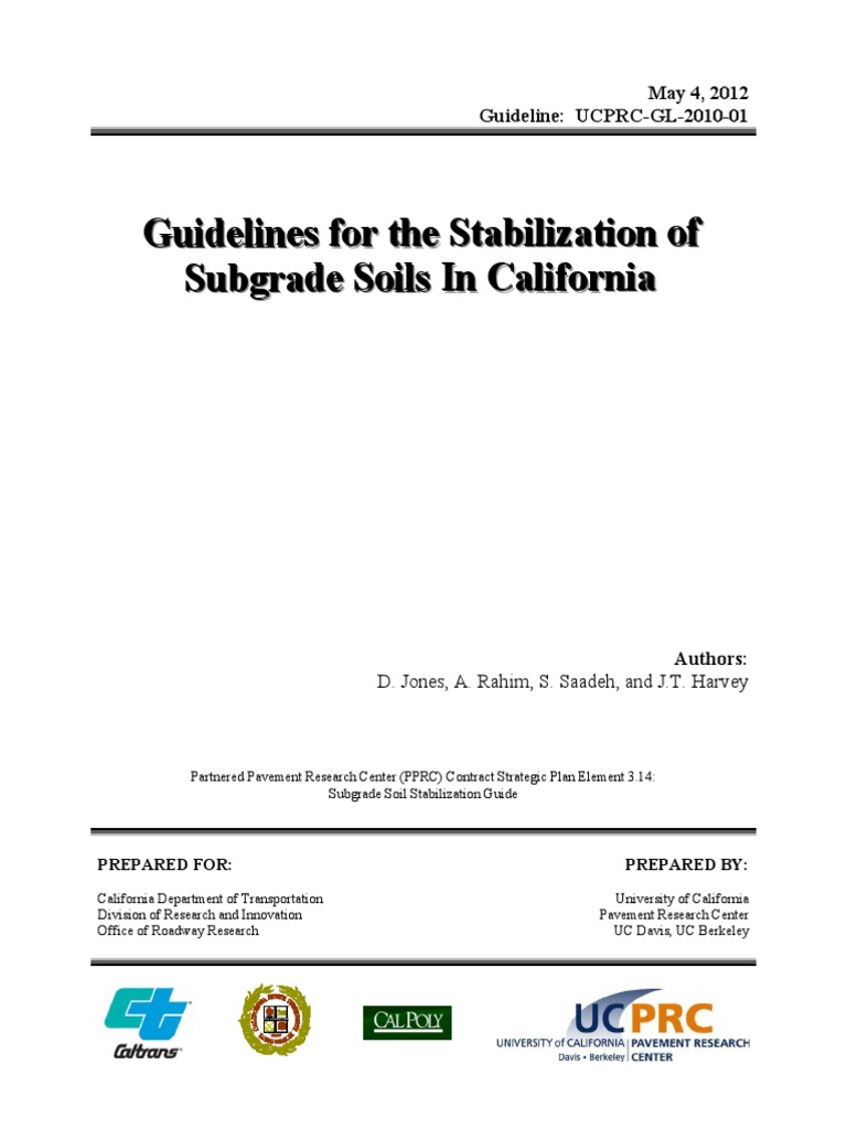 Subgrade Stabilization Guide PDF | PDF | Lime (Material) | Fly Ash