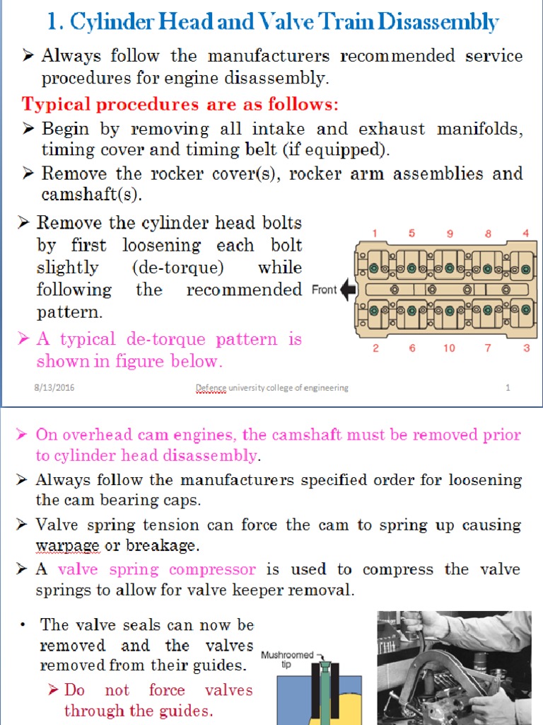 Cylinder Head Inspection Techniques | PDF | Leak | Valve