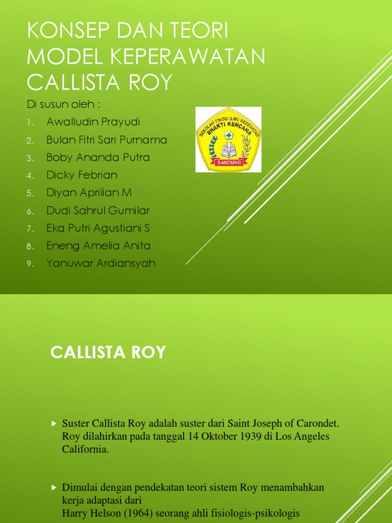 Model Keperawatan Callista Roy: Teori dan Konsep | PDF