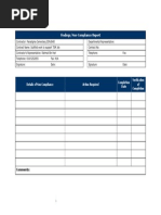 Non Conformance Report Form | PDF | Safety | Business