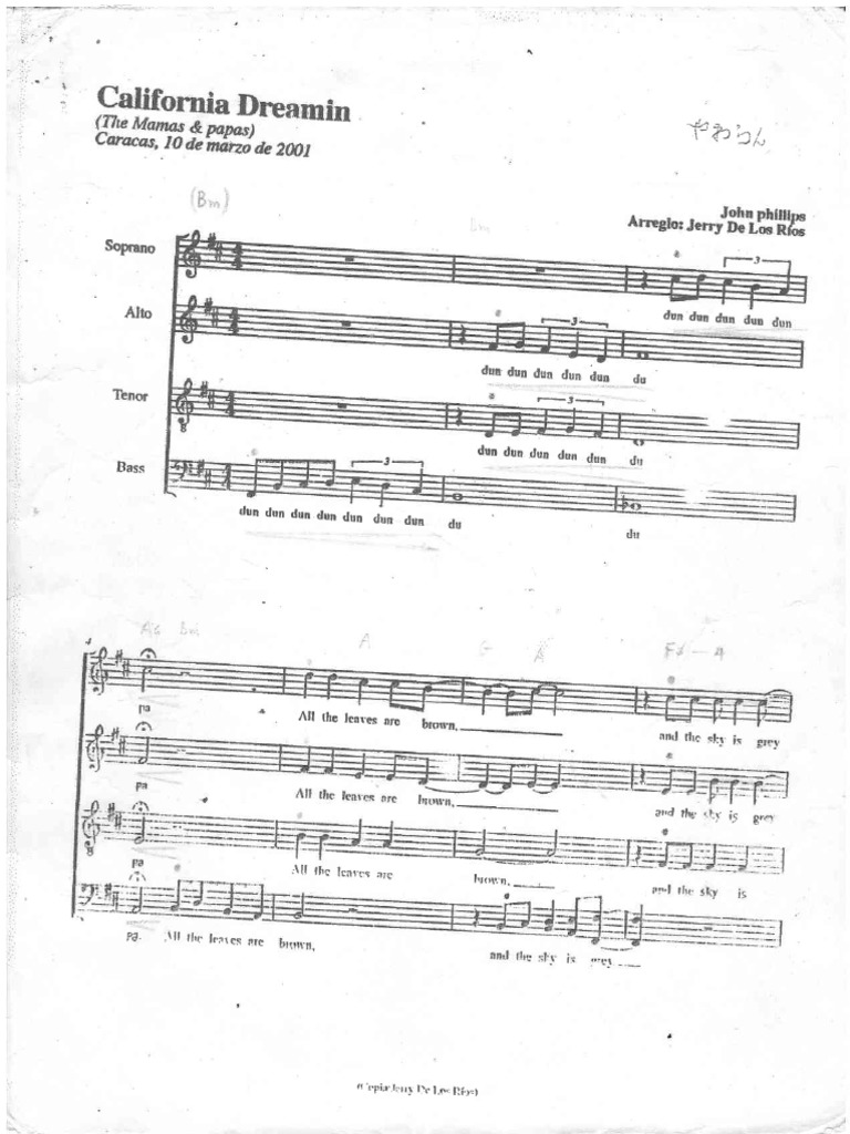 California Dreaming | PDF