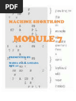 Module 1, Machine Shorthand | PDF | Shorthand | Computer Keyboard