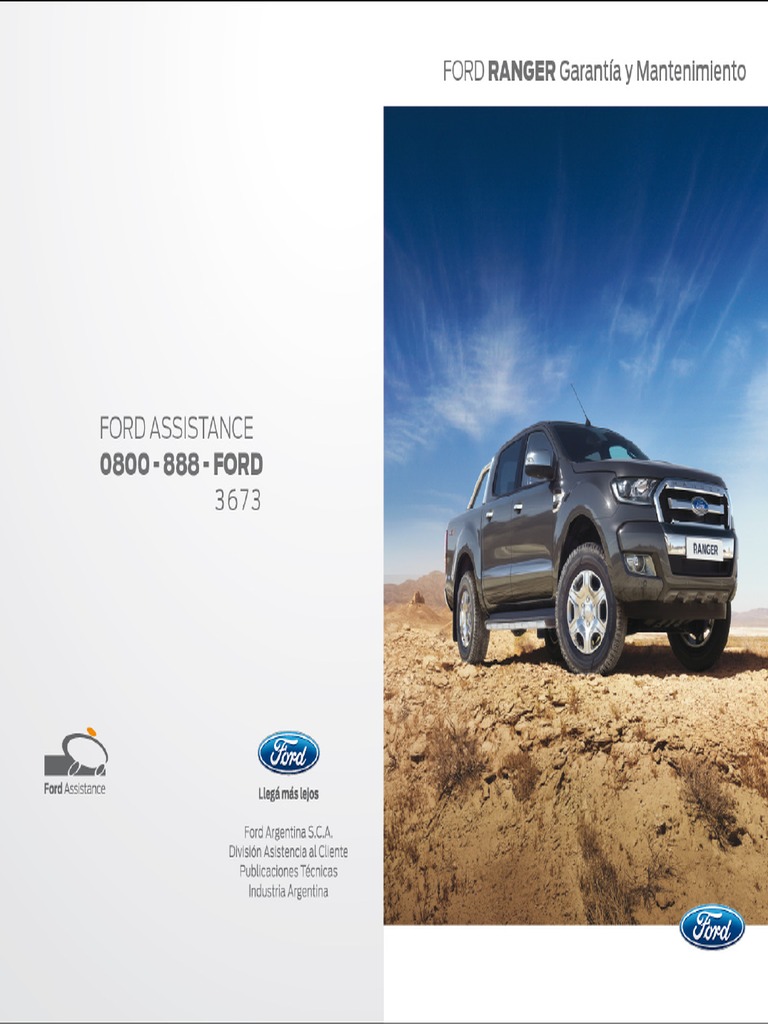 Ford Ranger-Manual Garantia PDF | PDF | Lubricante | Neumático