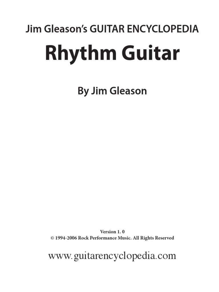 Rhythm Guitar Pdf Chord Music String Instruments