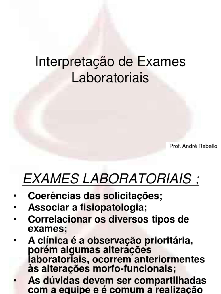 Interpretação de Exames Laboratoriais | PDF | Colesterol | Coagulação