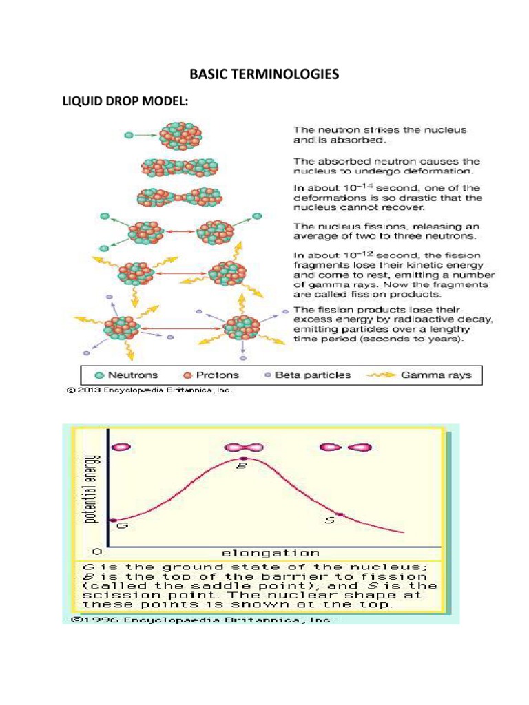 Basic Terminologies: Liquid Drop Model | PDF
