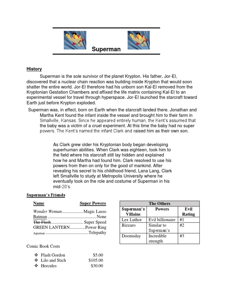 Superman | PDF | Superman | American Comics Characters