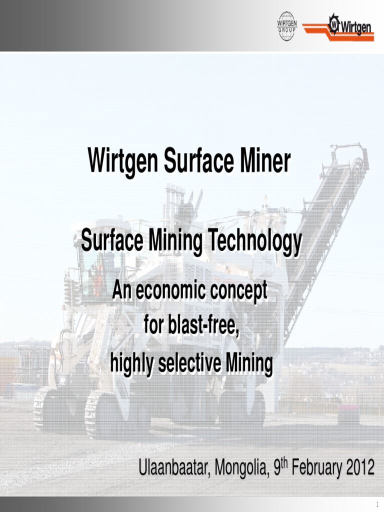 Wirtgen Surface Miner Pdf Iron Ore Mining
