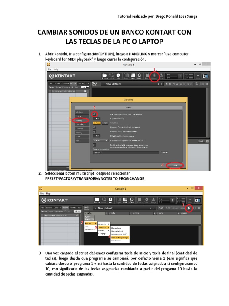 Cambiar Sonidos de Un Banco Kontakt | PDF | Ajedrez | Informática