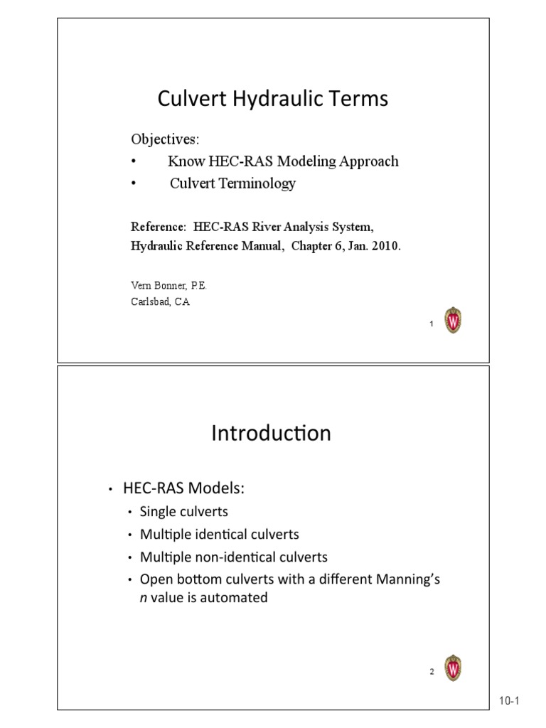HEC-RAS Culvert Modeling Guide | PDF | Civil Engineering
