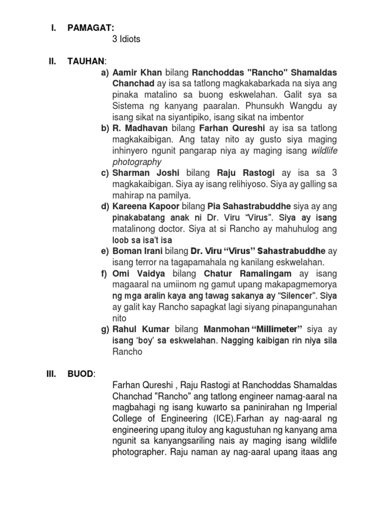 Movie Review Filipino | PDF