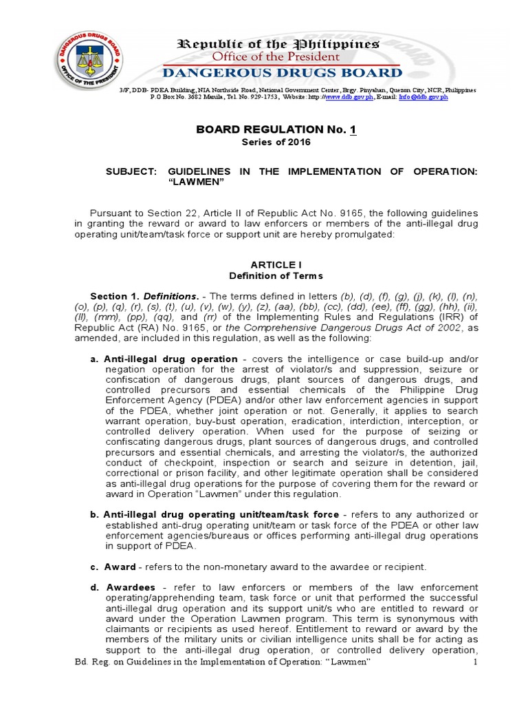 Board Regulation | PDF | Law Enforcement Officer | Search And Seizure