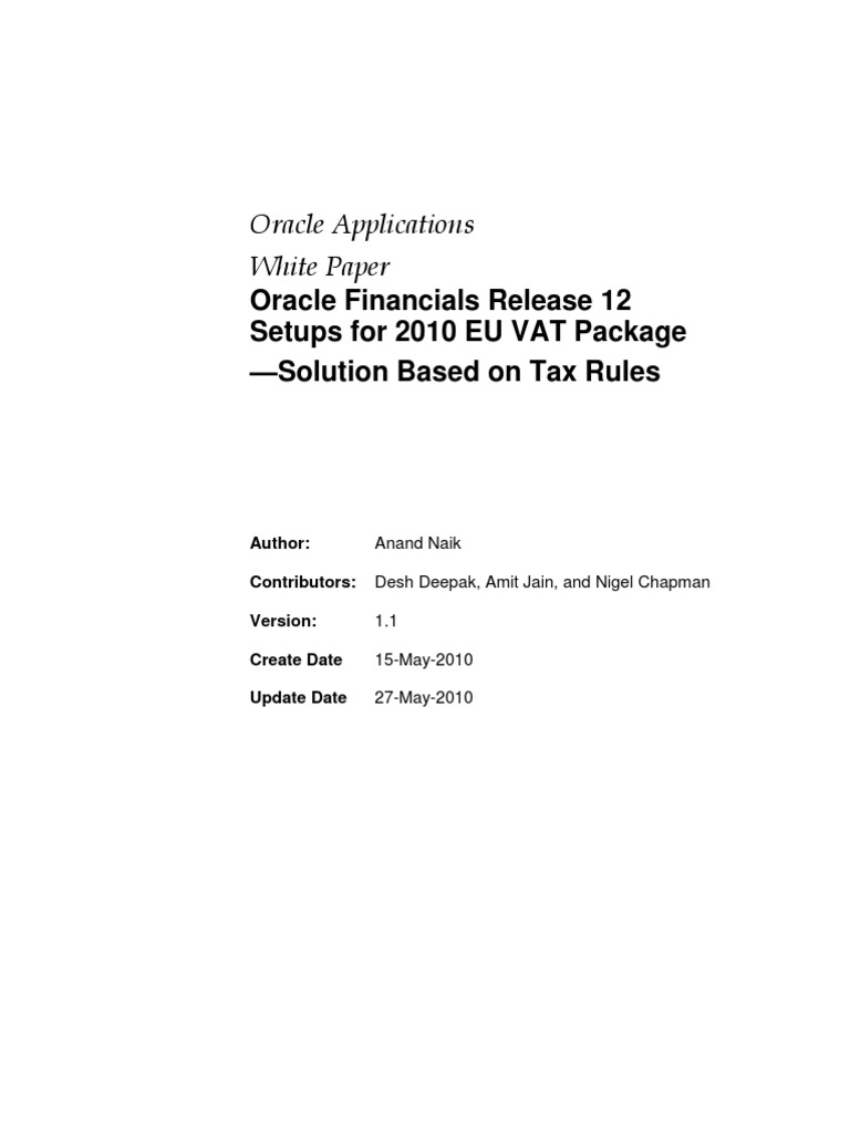 Ebtax Eu Steps Final - V2phase | PDF | Invoice | Value Added Tax