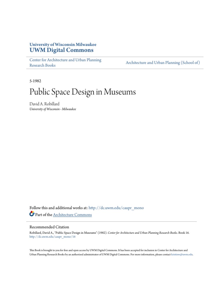 Public Space Design in Museums | PDF | Art