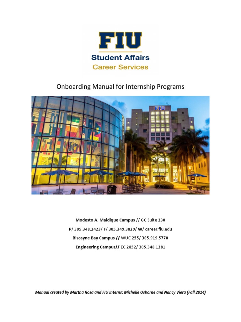 Student Internship Program Guide | PDF | Mentorship | Employment