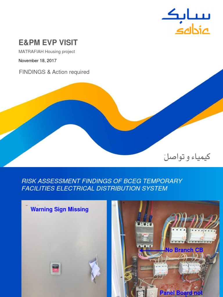 Risk Assessment BCEG Temp Facilities | PDF | Electrical Wiring ...