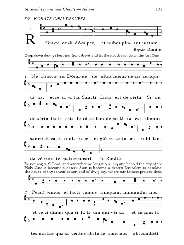 Rorate Caeli Desuper | PDF