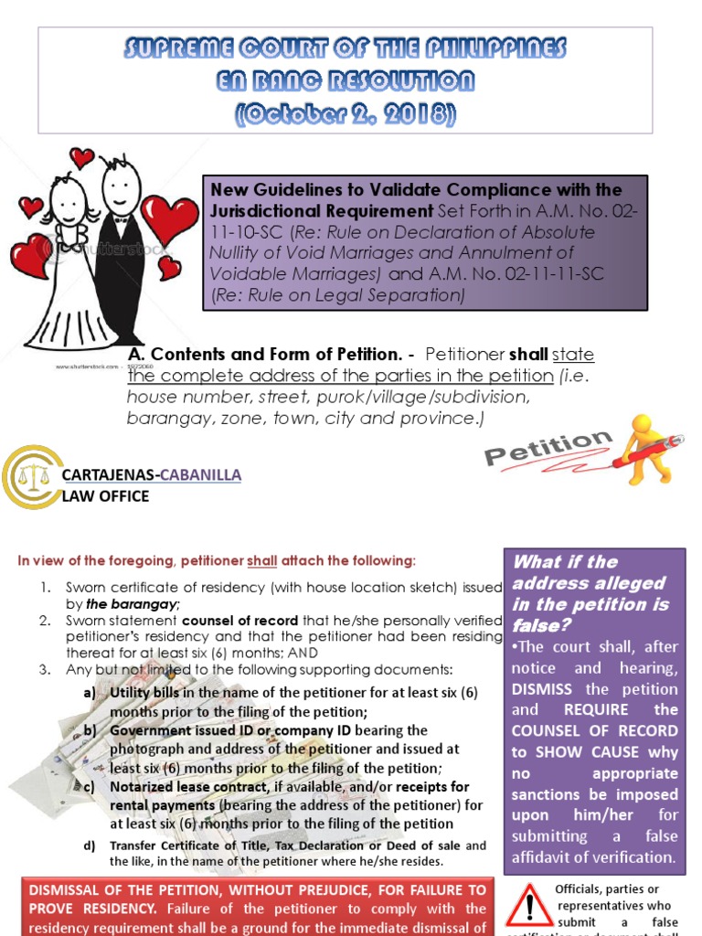 New Guidelines To Validate Compliance With Jurisdictional Requirements | PDF | Annulment ...