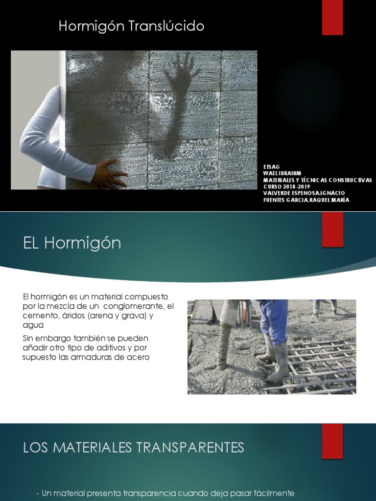 Hormigon Translucido | PDF | Lentes | Hormigón