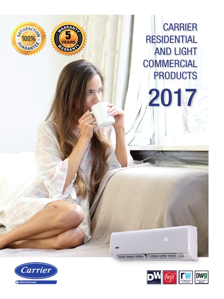 Carrier Brochure 2017 Pdf Pdf Hvac Air Conditioning