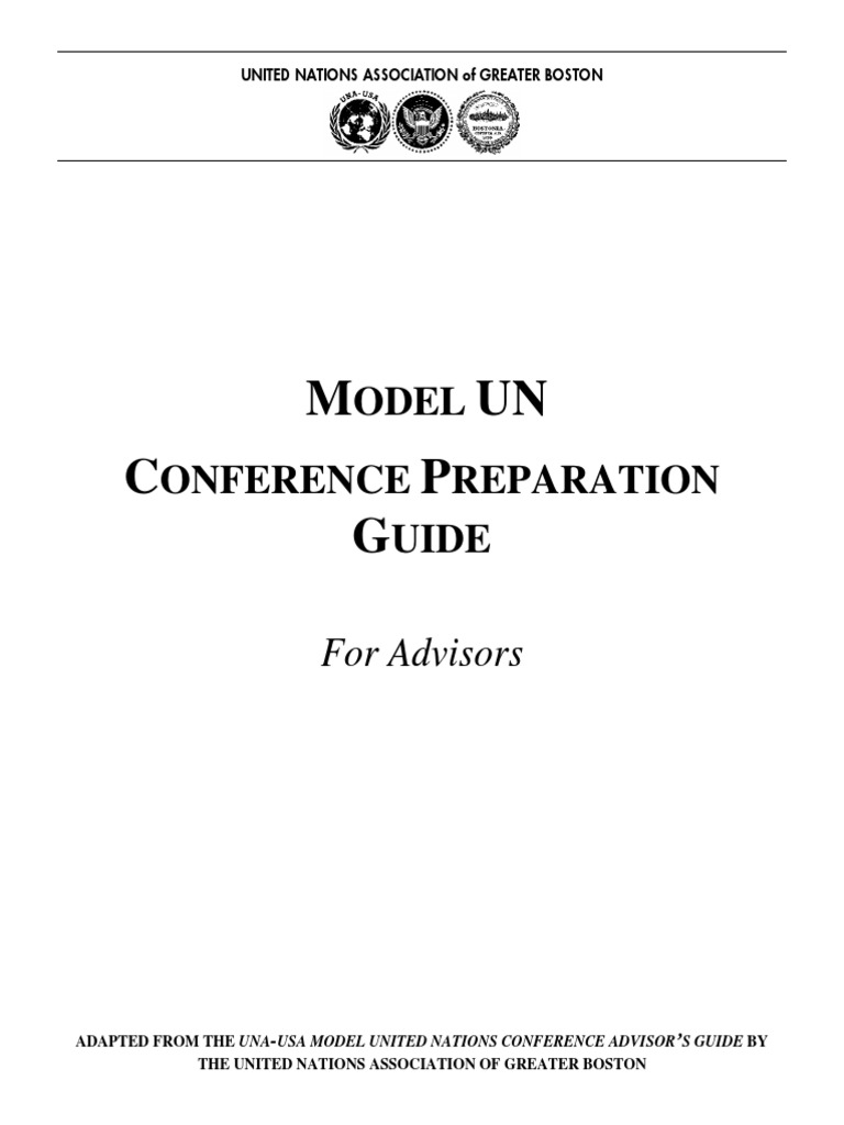 MUN Preparation Guide For Advisors | PDF | Poverty | Poverty & Homelessness