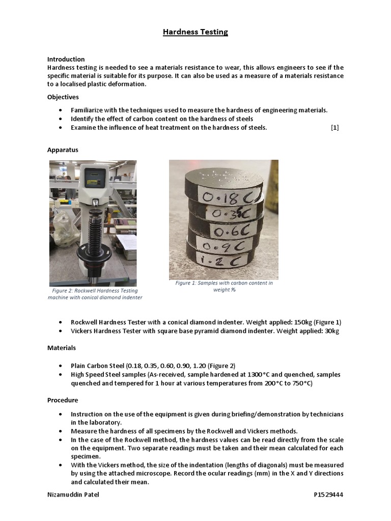 Hardness Testing | PDF | Hardness | Steel