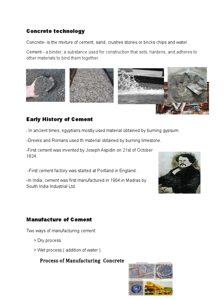 Concrete Technology | PDF | Concrete | Cement