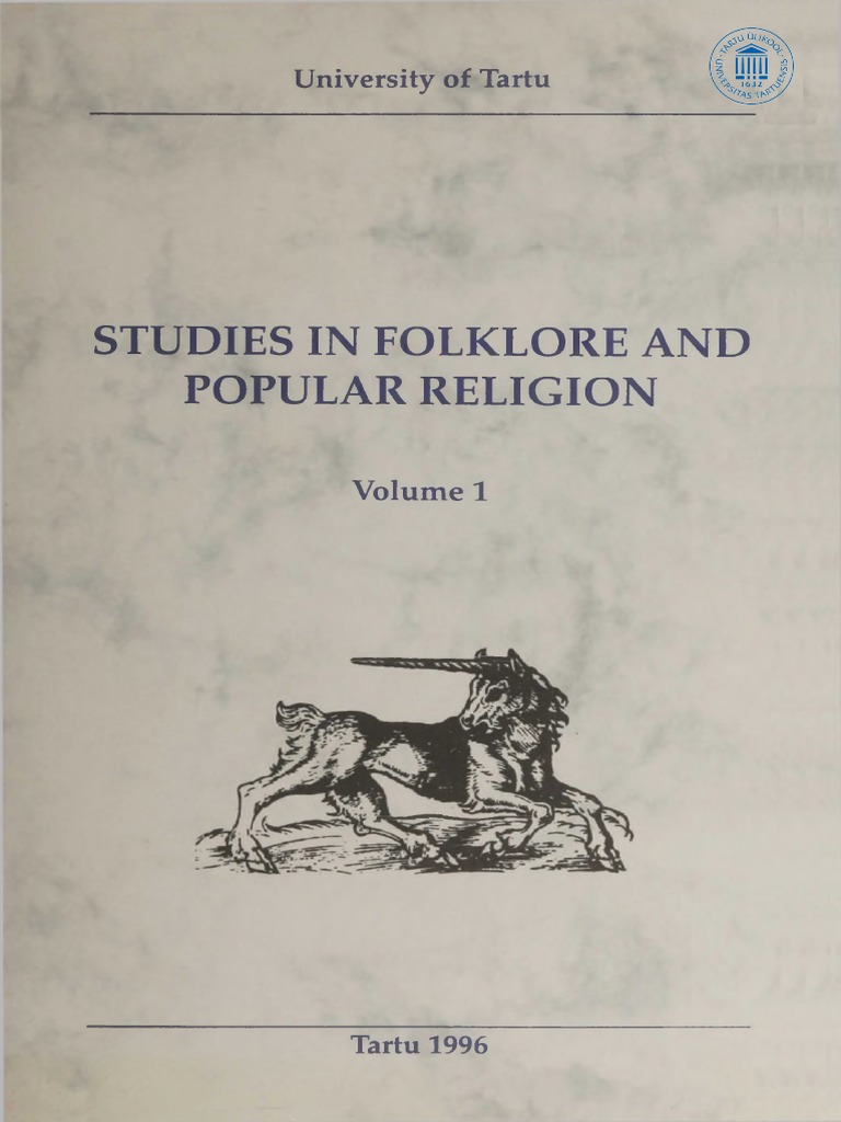 Studies in Folklore and Popular Vol 1 Ocr | PDF | Folklore