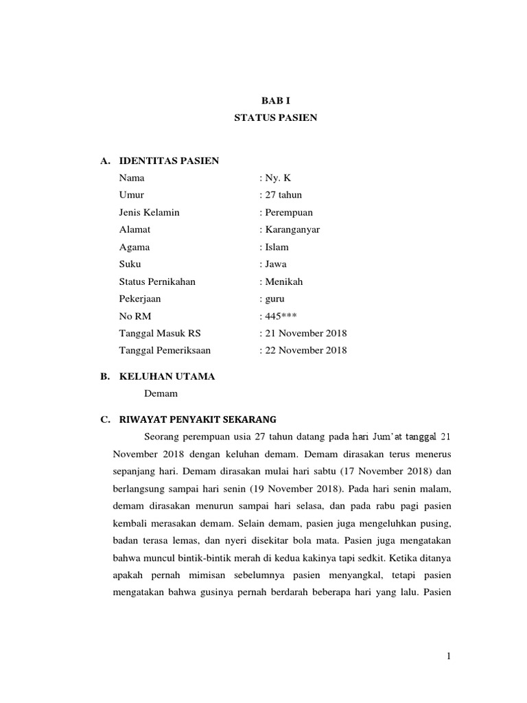 Laporan Kasus DHF | PDF