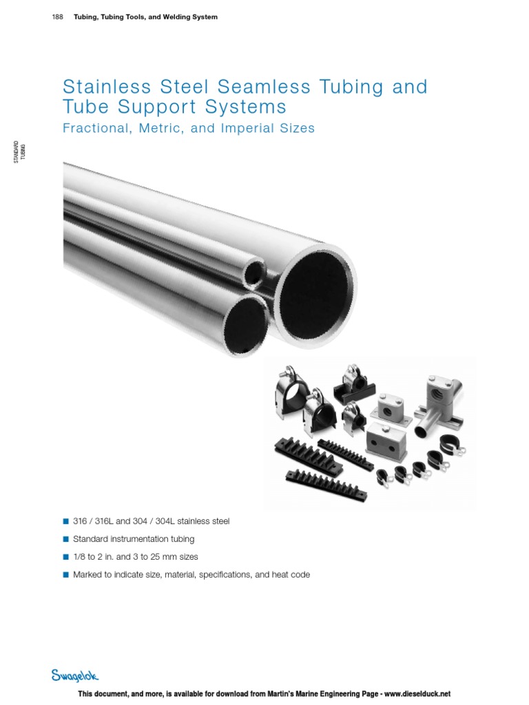 2017 Tubing Information | PDF | Pipe (Fluid Conveyance) | Stainless Steel