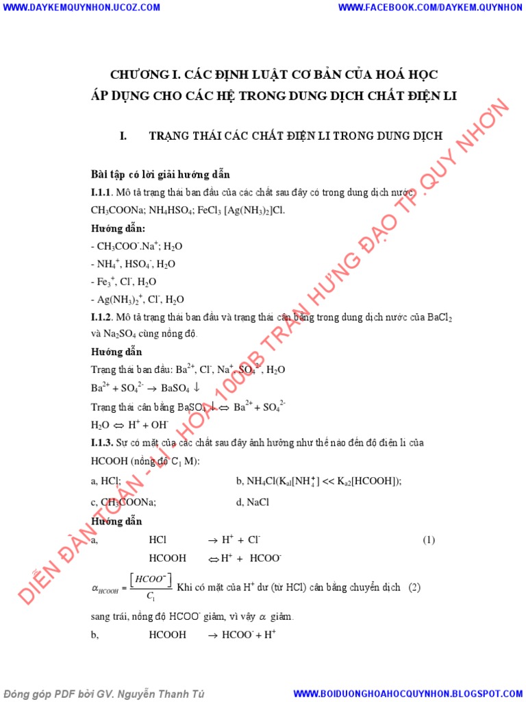 BT Hóa Phân Tích | PDF