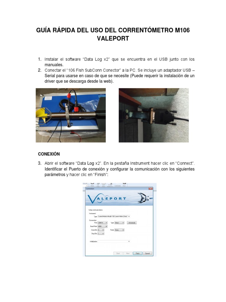 Guía Rápida Correntómetro Valeport M106 | PDF | Negocios | Informática