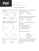 Apostila Ângulos - 6º Ano | PDF | Ângulo | Círculo