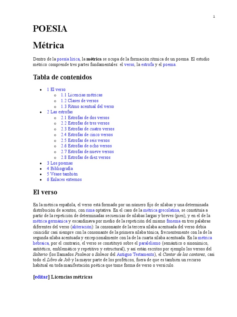 9 Metrica Poetica | PDF | Metro (poesía) | Teoría literaria